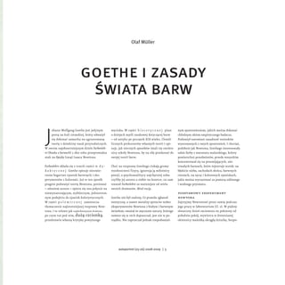 Olaf Müller, "Goethe i zasady świata barw", Przestrzenie światła ...