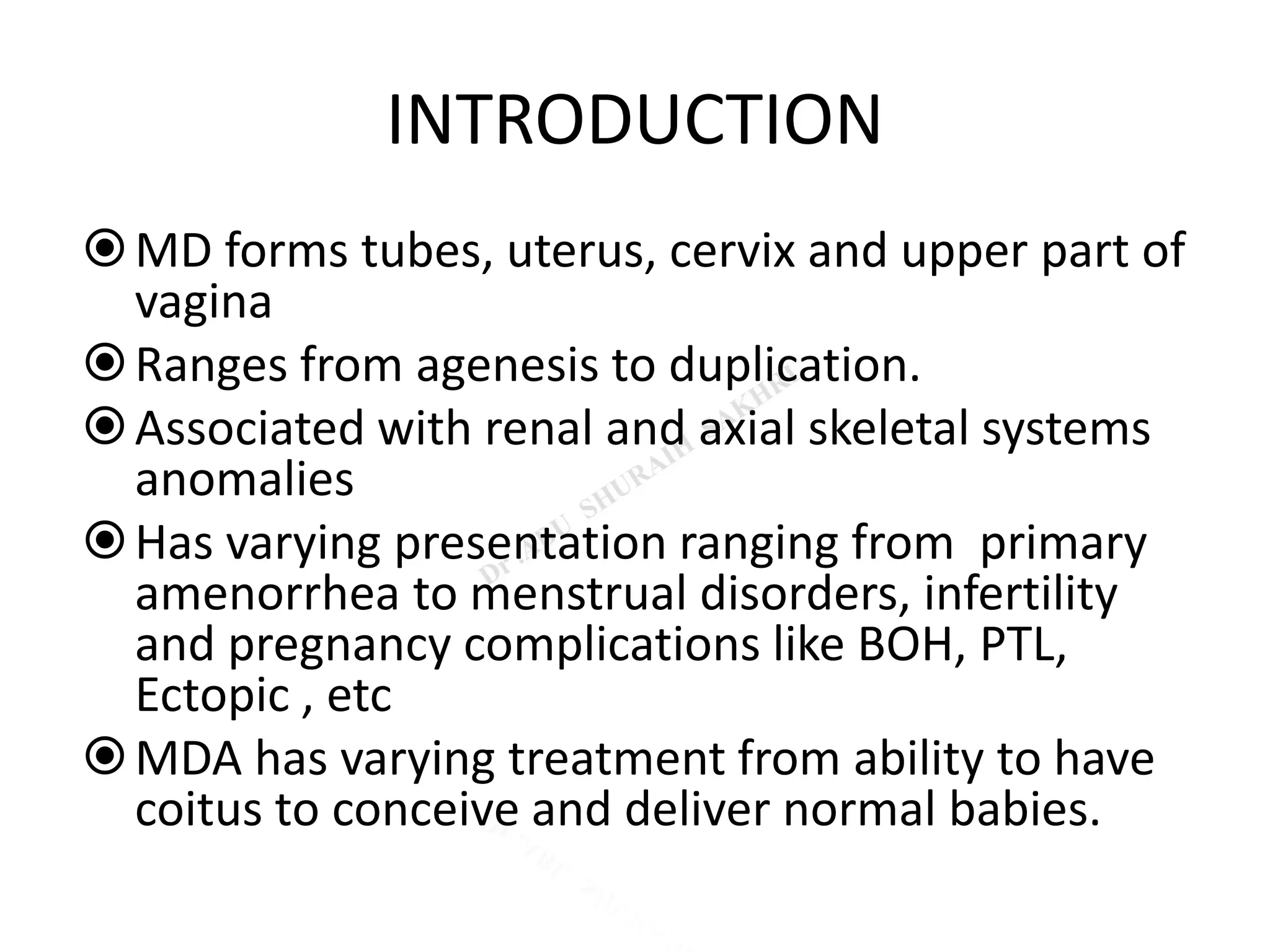 Mullerian anomalies | PPT
