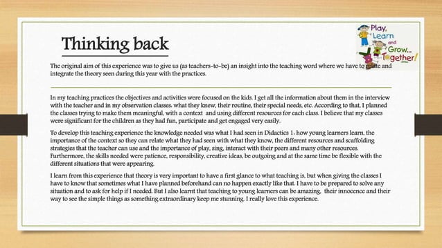 Final reflection | PPT