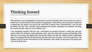 Final reflection | PPT