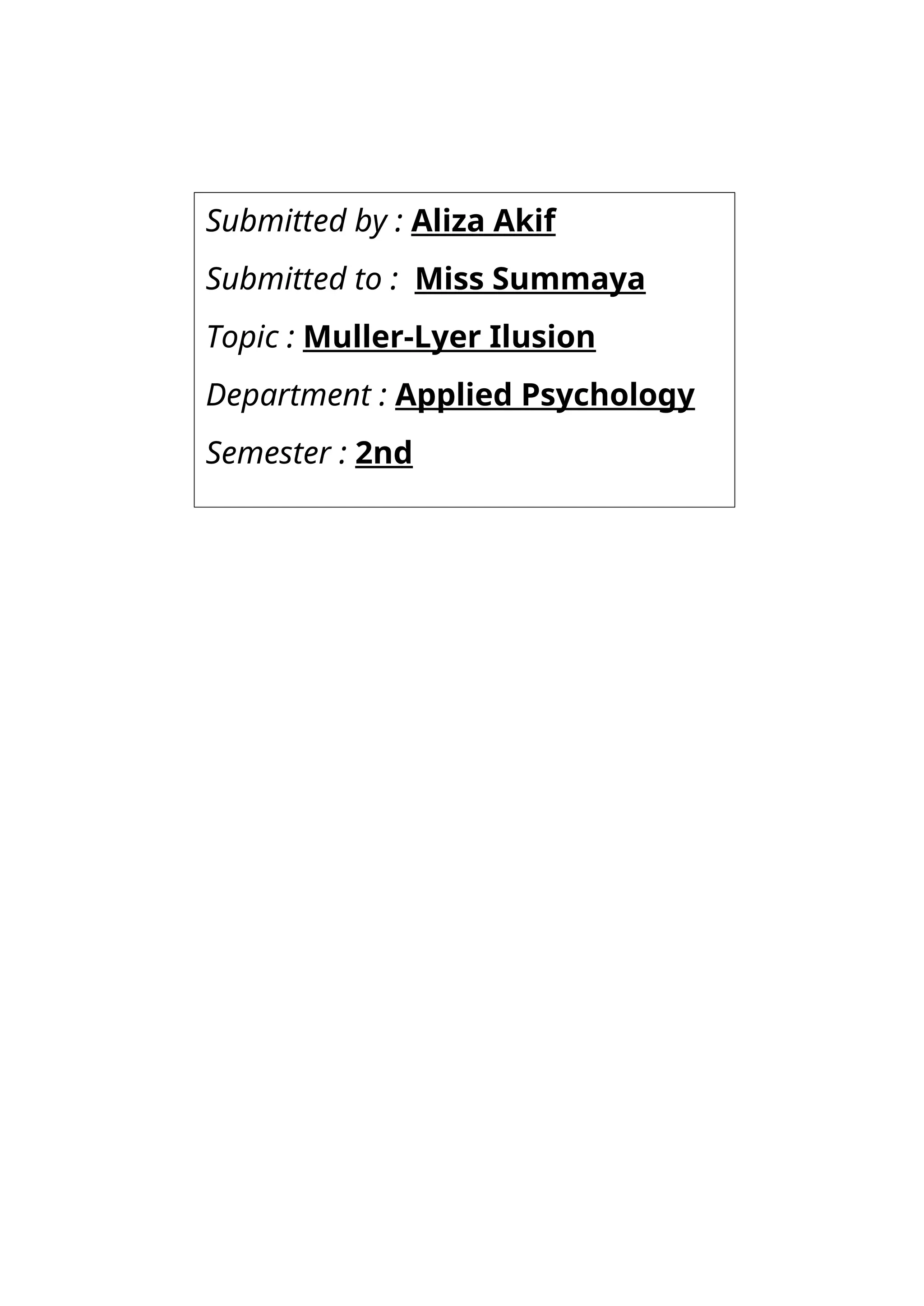 Muller Lyer illusion card..docx ..chcuv .. hxitsdihk. Jcusuf | DOCX