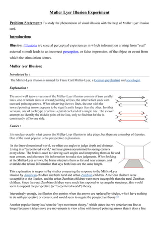 Muller Lyer illusion card..docx ..chcuv .. hxitsdihk. Jcusuf | DOCX