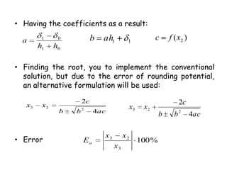 Muller method | PPTX