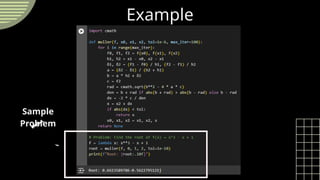 Muller Method of numerical methods mathematics | PPTX