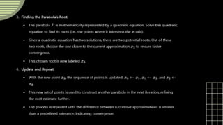 Muller Method of numerical methods mathematics | PPTX