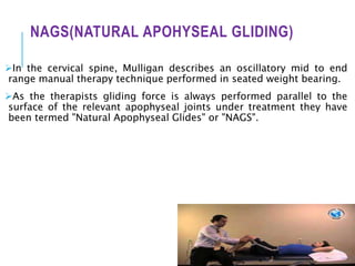 MULLIGAN CONCEPT AND MOBILIZATION OF SPINE | PPT