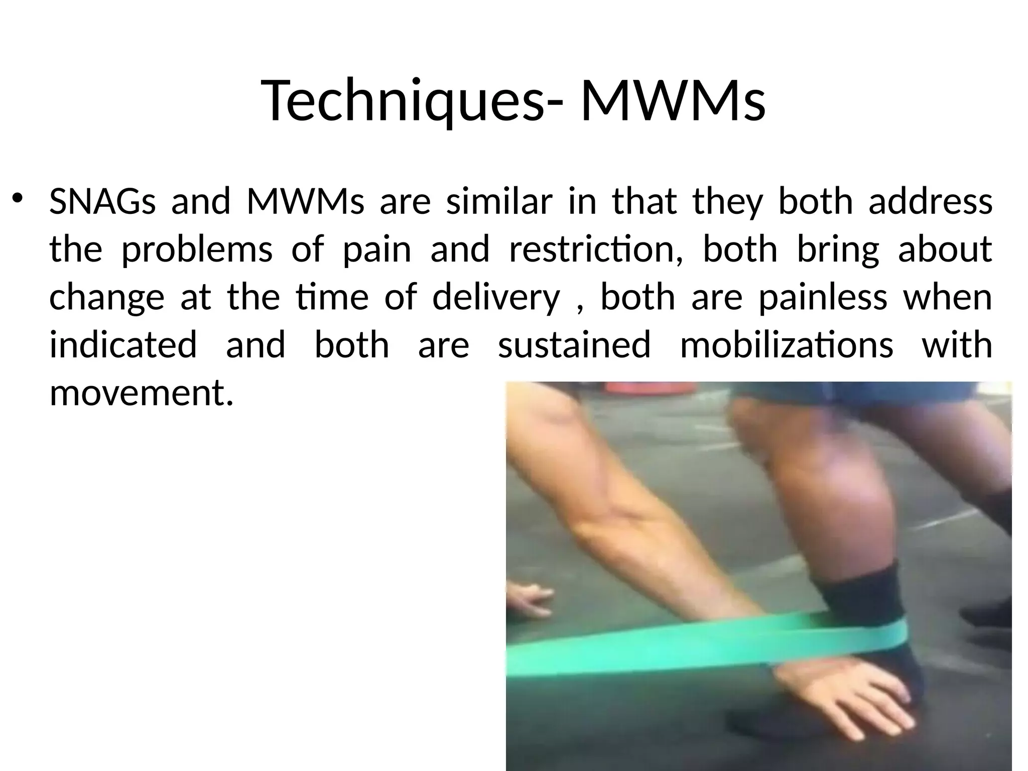 Mulligan mobilization (MWM) | PDF