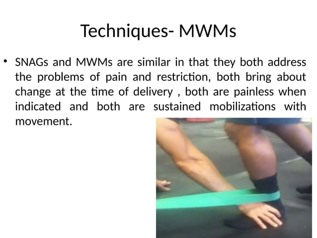 Mulligan mobilization (MWM) | PDF | Physical Therapy | Wellness