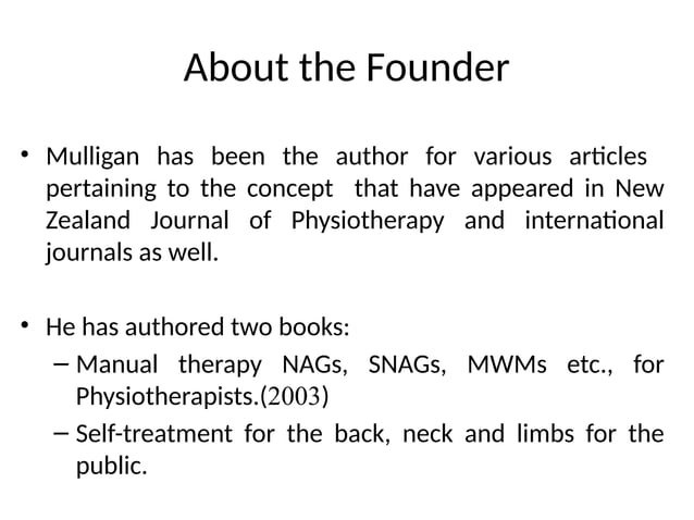 Mulligan mobilization (MWM) | PDF | Physical Therapy | Wellness