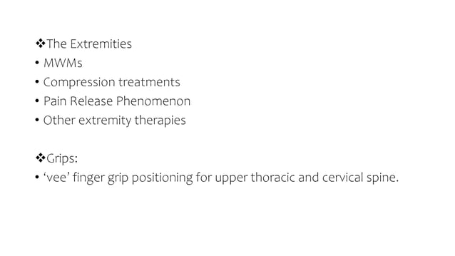 MULLIGAN TECHINIQUE.pptx | Physical Therapy | Wellness