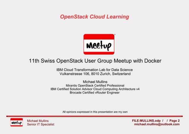 OpenStack Cloud Learning | PPT