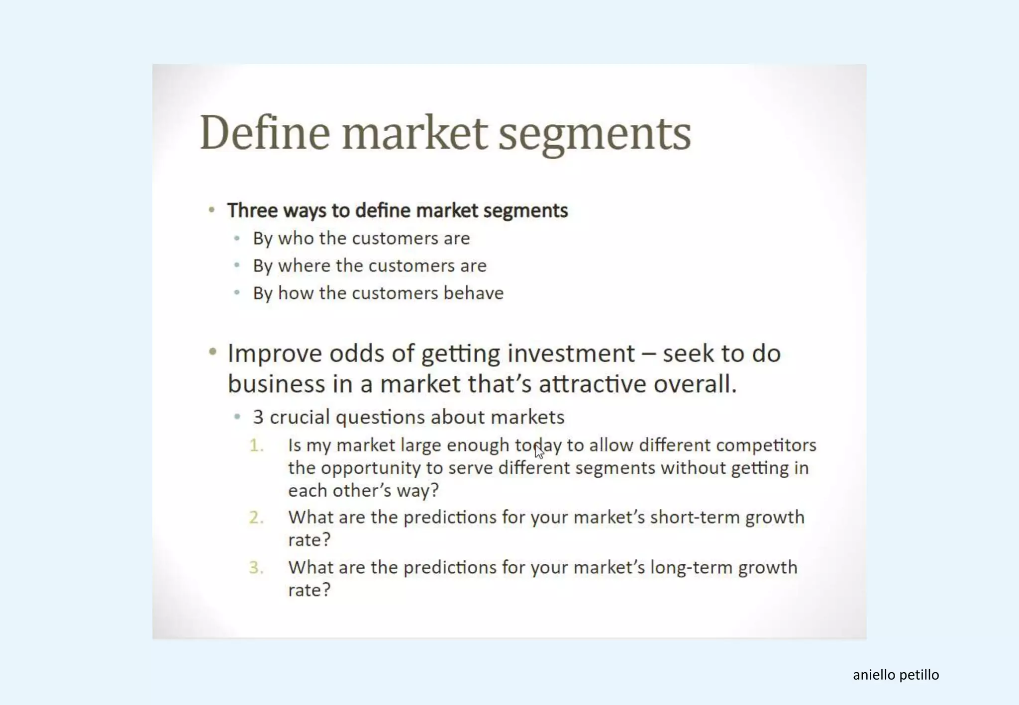 Mullin's seven domains analysis template | PPTX