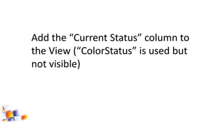 SharePoint 2013: Using Client-Side Rendering to color-code list cells | PPT