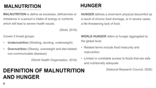 Malnutrition and Hunger | PPTX