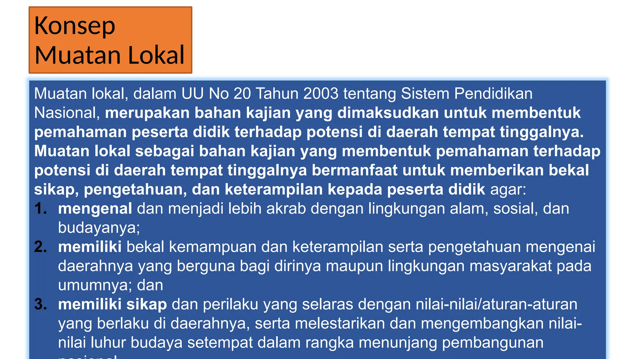 Muatan lokal dalam kurikulum merdeka 2023/2024 | PPTX