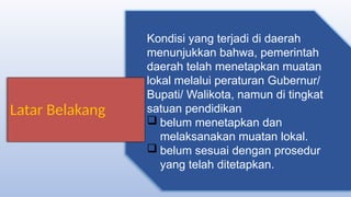 Muatan lokal dalam kurikulum merdeka 2023/2024 | PPTX