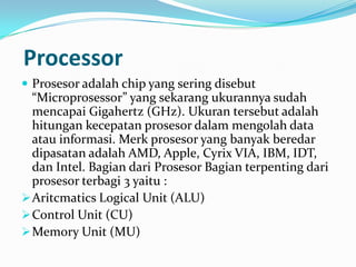 Mulok gçô bagian bagian dari cpu | PPT