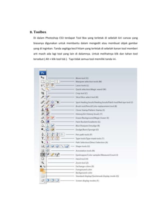 Mengenal Lembar Kerja Adobe Photoshop CS3 | DOCX