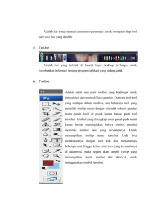 Mengenal Lembar Kerja Adobe Photoshop CS3 | DOCX