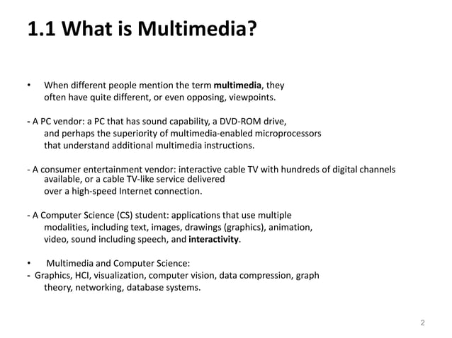 introduction to multimedia for engineers | PPT