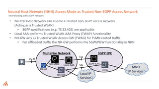 MulteFire End-to-End Architecture & Neutral Host | PPT
