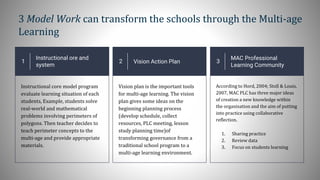 Multi age learning community in action final project by Bidita Rahman | PPT