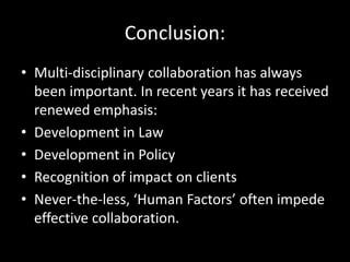 Multi agency working | PPTX