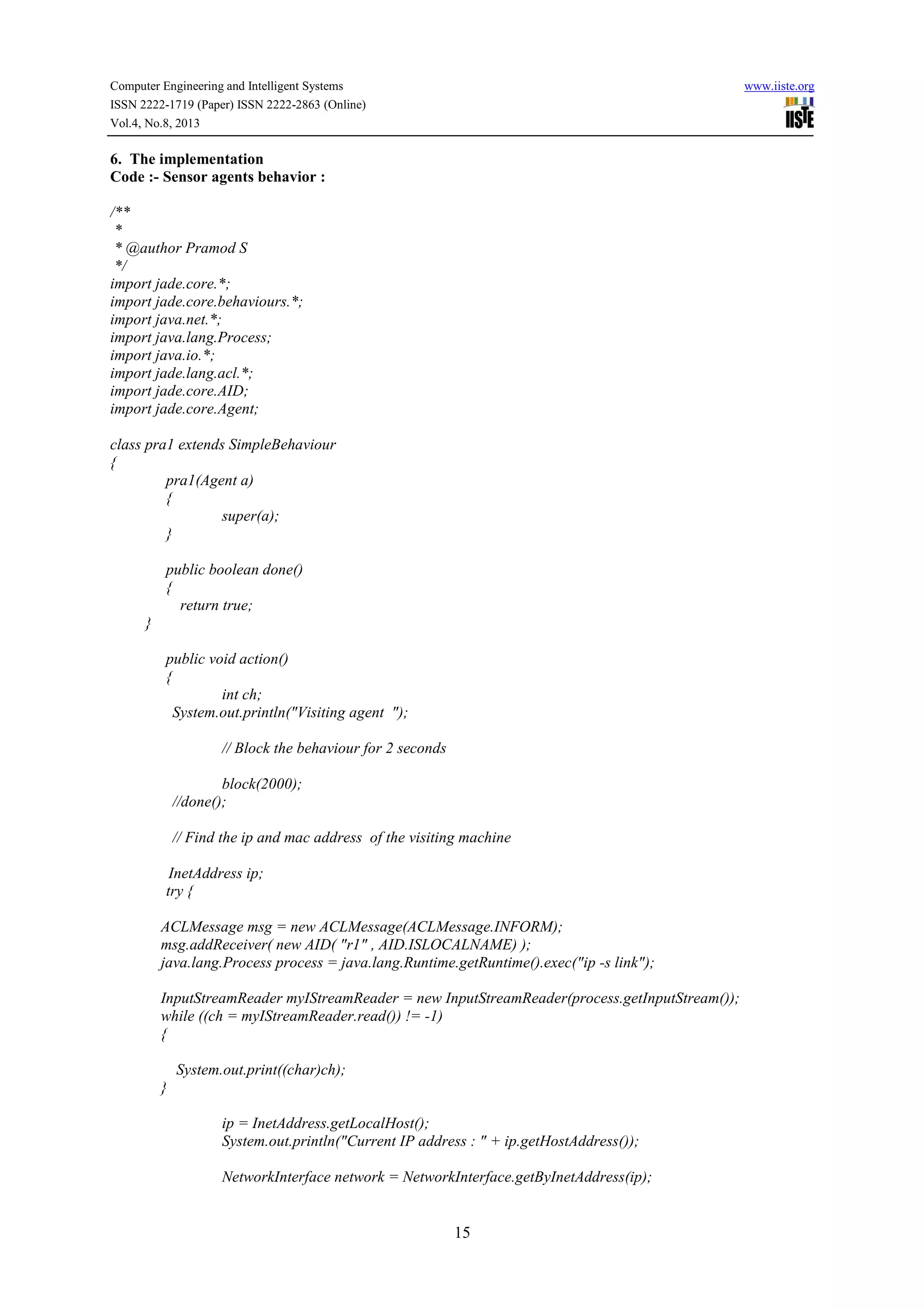 Multi Agent Based Network Monitoring And Management Using Jade Ppt