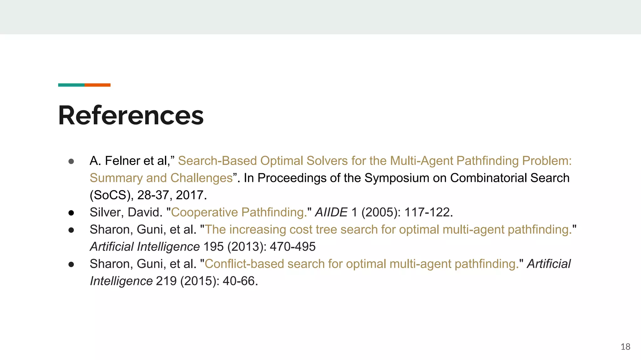 Multi Agent Path Finding (MAPF) | PPT