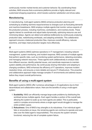 Multi-agent system Types working applications and benefits.pdf