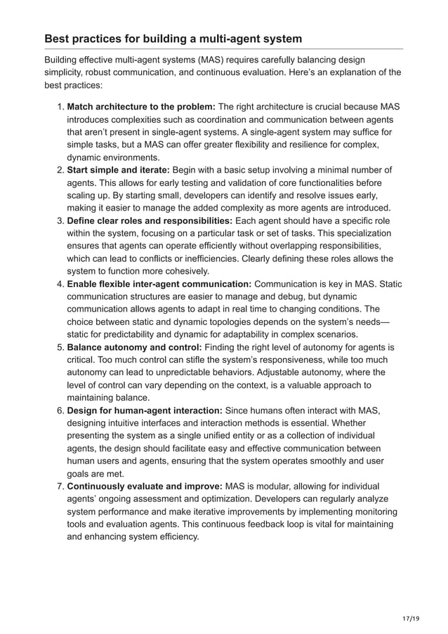 Multi-agent system Types working applications and benefits.pdf