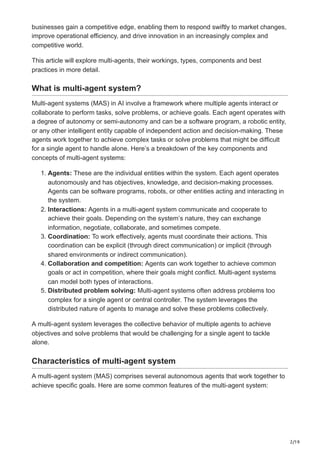 Multi-agent system Types working applications and benefits.pdf
