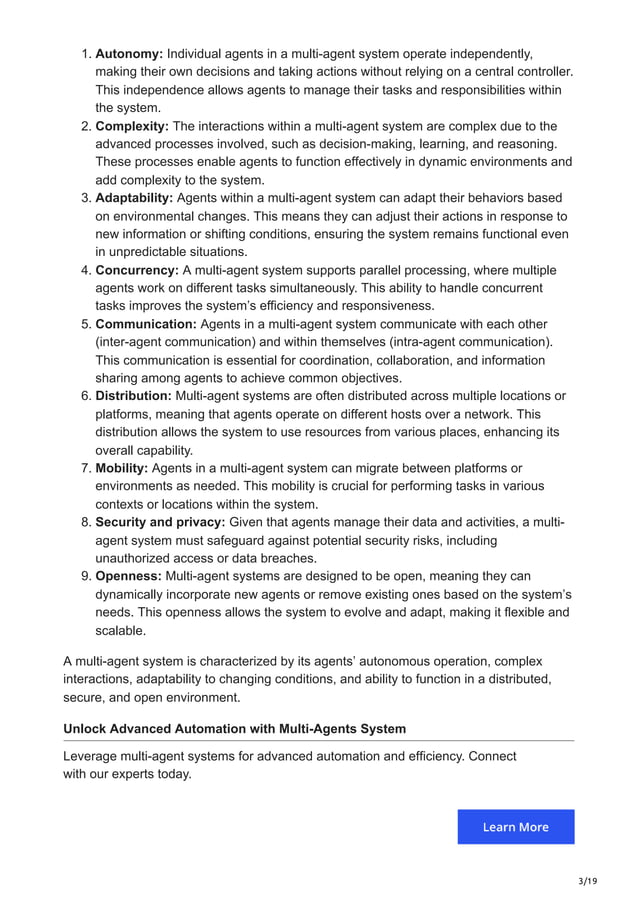 Multi-agent system Types working applications and benefits.pdf