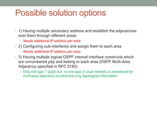 Multi-area ospf adjacency on ios-xr | PPT