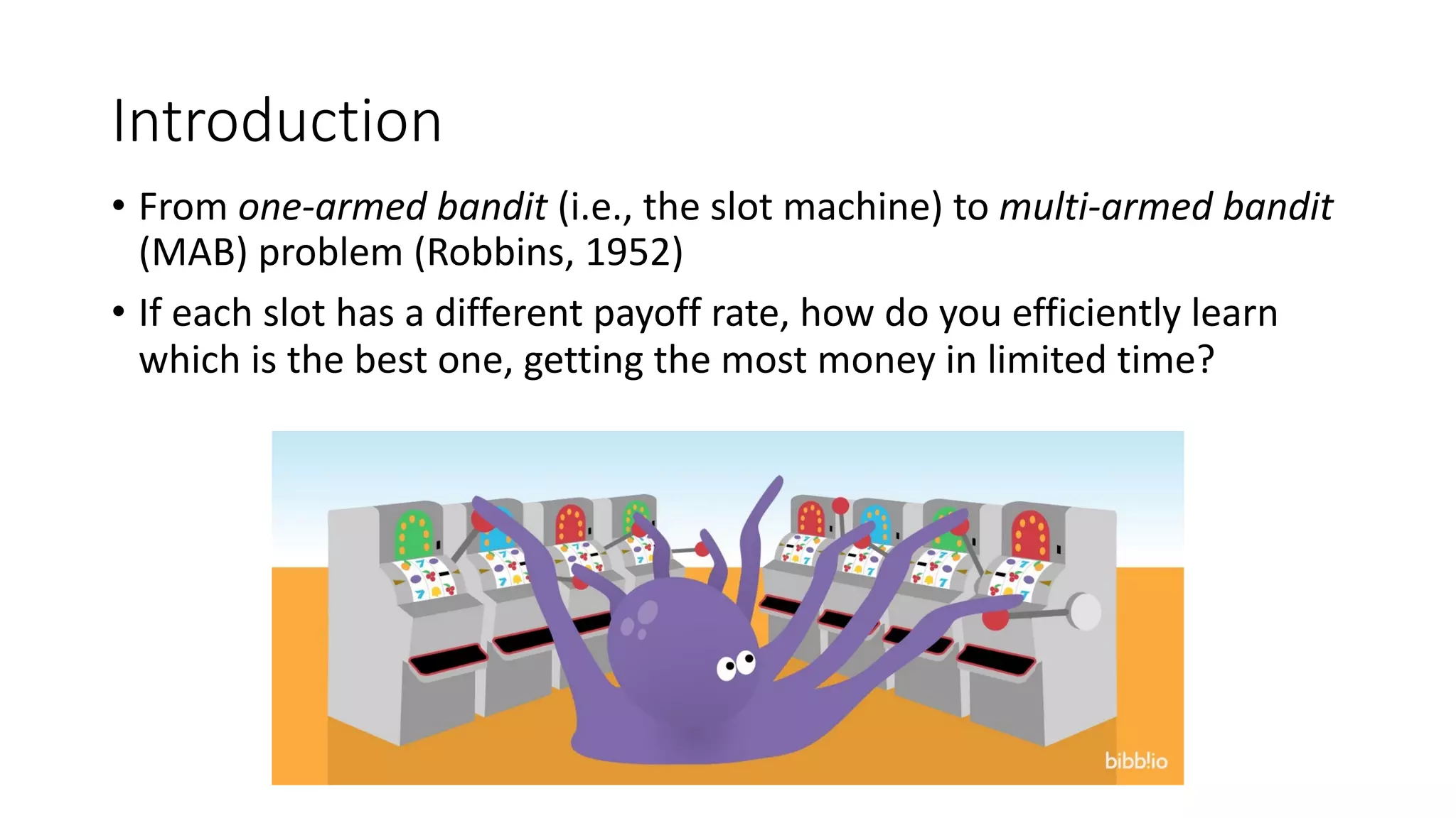 Multi Armed Bandit An Algorithmic Perspective Ppt