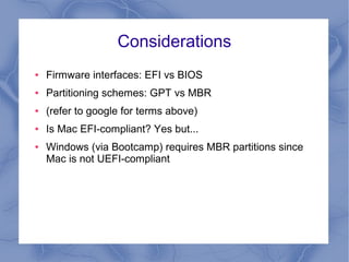 Multi boot on MacTel (via refit/gdisk) | ODP