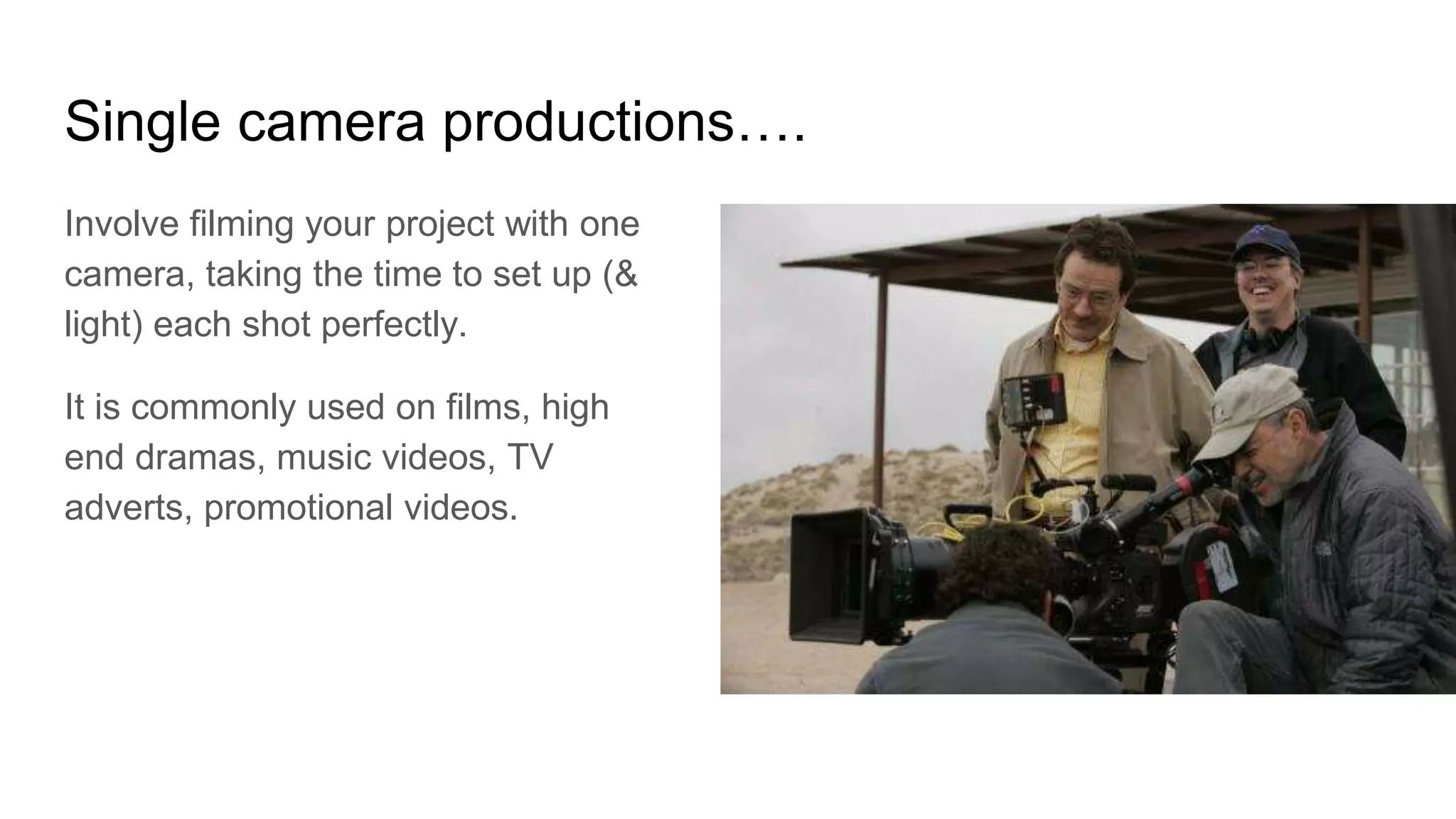 Multi camera filming lesson | PPT