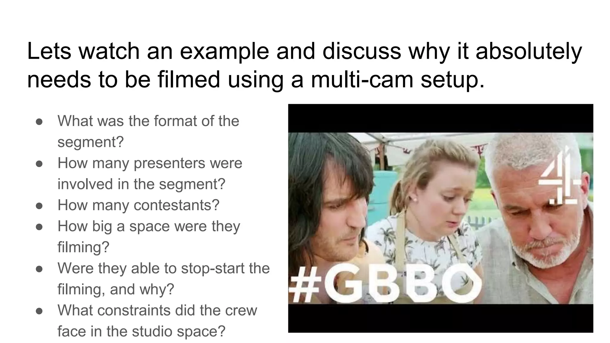 Multi camera filming lesson | PPT