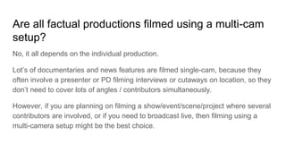 Multi camera filming lesson | PPT