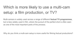 Multi camera filming lesson | PPT