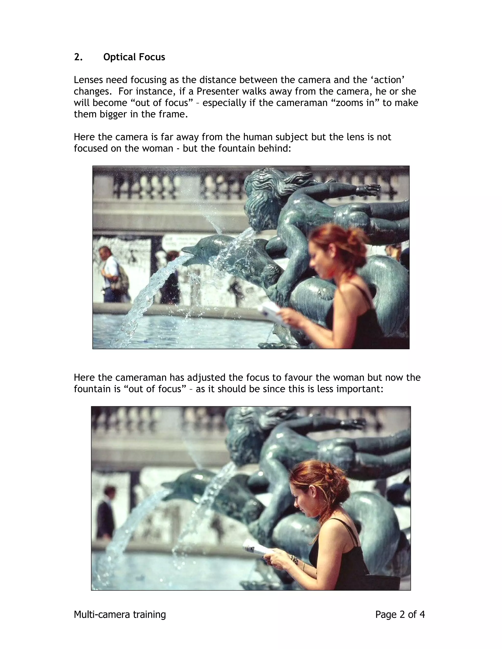 Multi camera TV studio or O.B. operations | PDF