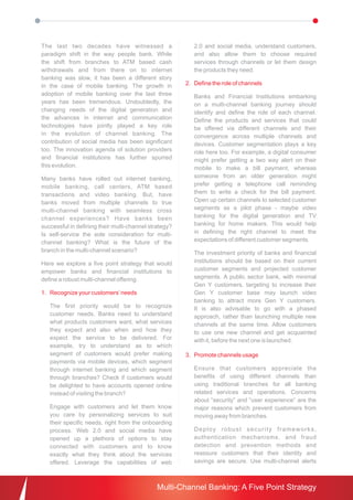 Perspective- Multi Channel Banking: A Five Point Strategy | PDF ...