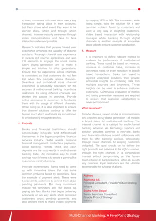 Perspective- Multi Channel Banking: A Five Point Strategy | PDF