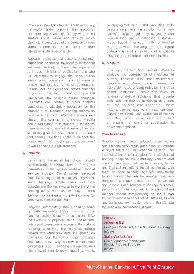 Perspective- Multi Channel Banking: A Five Point Strategy | PDF ...
