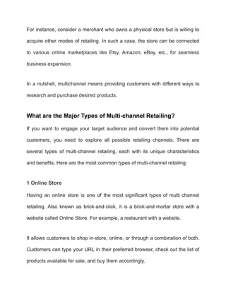 Multi-Channel Retailing: Definition, Benefits, Types, and Leading ...