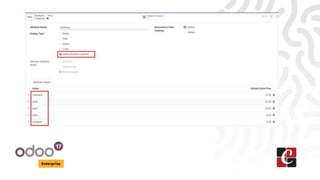 Multi - checkbox Attribute in the Odoo 17 | PPTX
