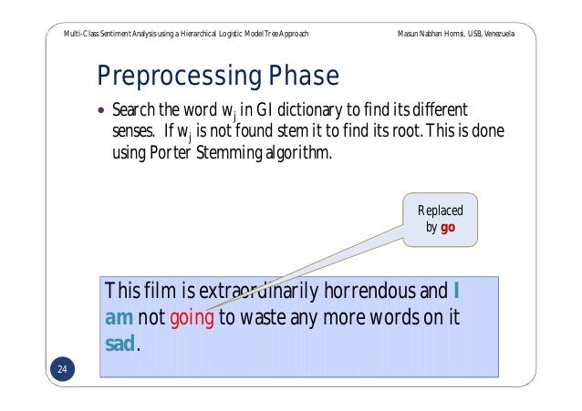 Multi-Class Sentiment Analysis using a Hierarchical Logistic Model Tr…