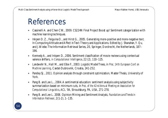 Multi-Class Sentiment Analysis using a Hierarchical Logistic Model Tr…