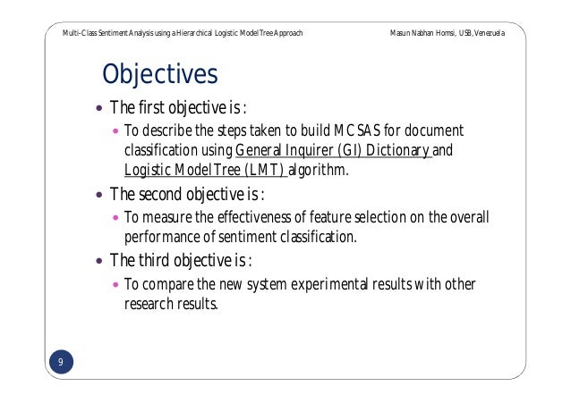 Multi-Class Sentiment Analysis using a Hierarchical Logistic Model Tr…