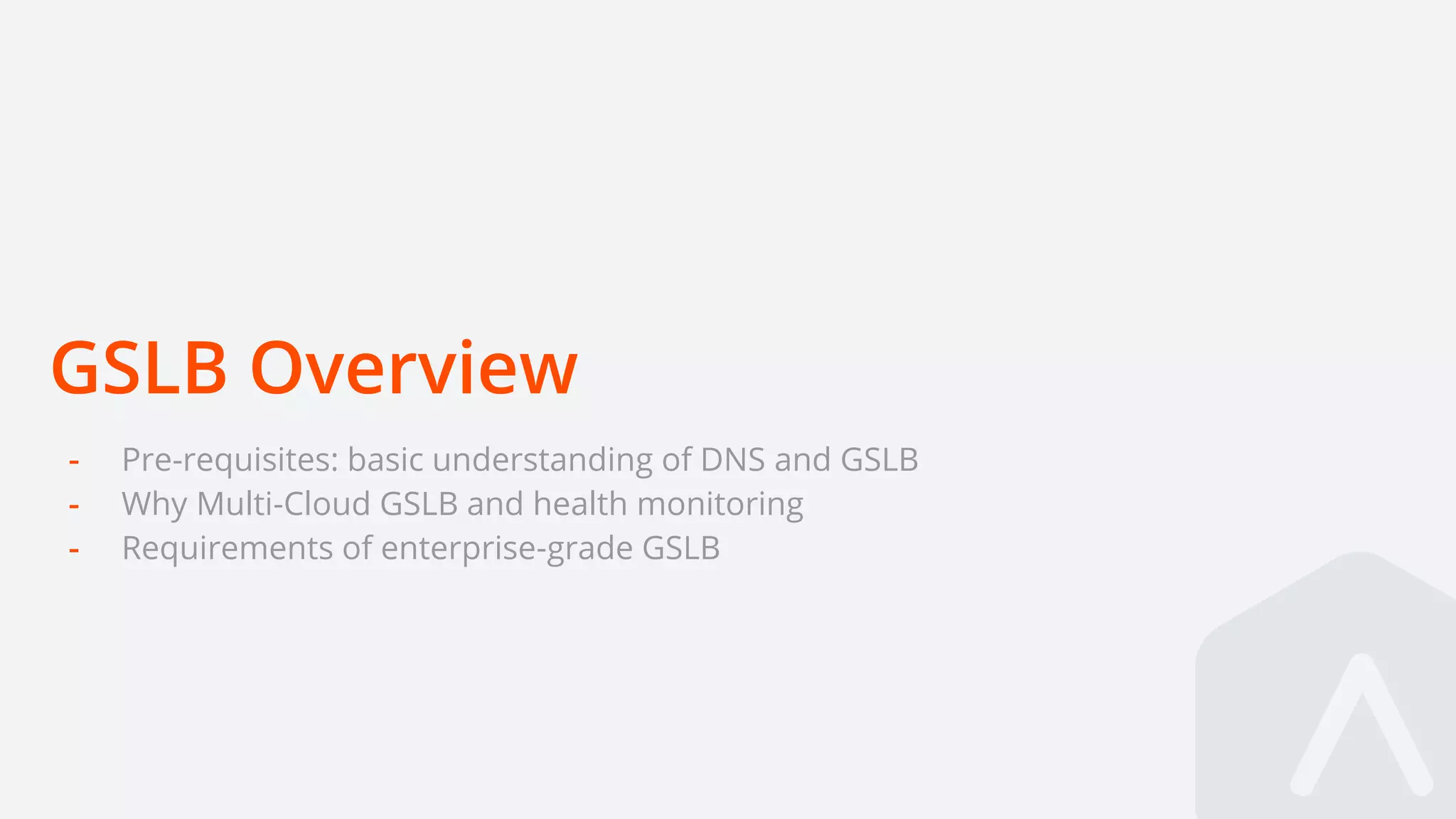 Multi-Cloud Global Server Load Balancing (GSLB) | PPTX